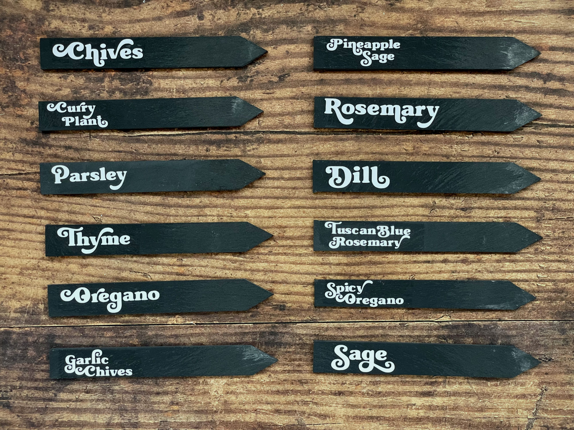 Slate Plant Labels - How To Make Your Own